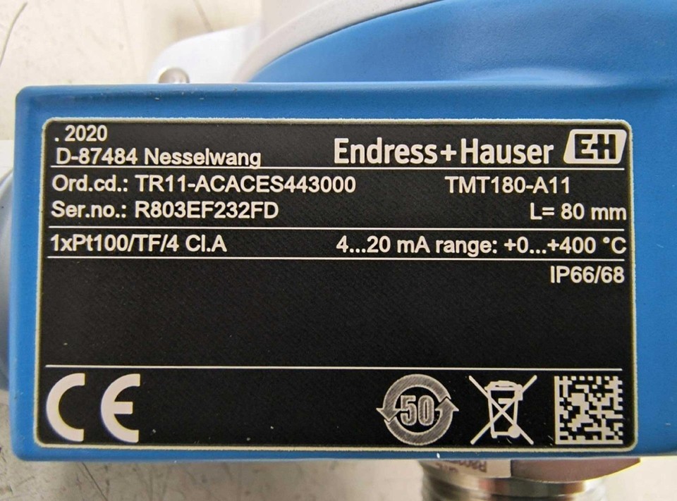 NIB Endress Hauser iTemp TMT180 Temperature Transmitter TMT180-A11 | eBay