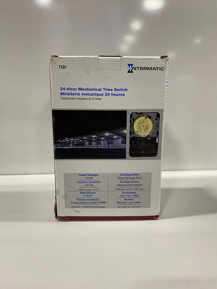 Intermatic T104p Electromechanical Timer, 24 Hour, Dpst | eBay