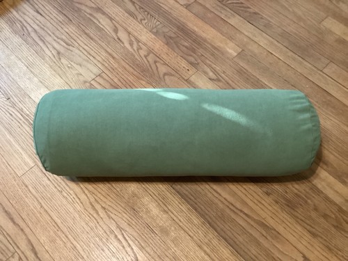 Manduka Round Yoga Bolster, green, 9x26" | eBay