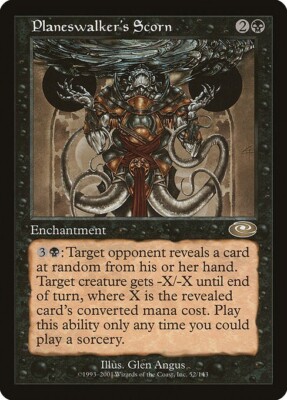 MTG Planeshift --- PLANESWALKER'S SCORN --- RARE! MP! Magic Gathering ...