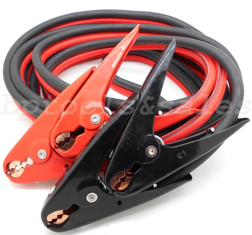 20FT 2 Gauge Booster Cable Jumping Cables Emergency Jump Start Heavy ...