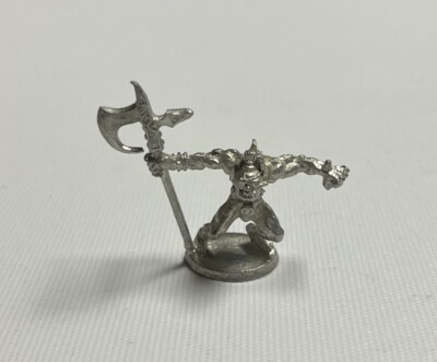 Vintage Ral Partha 12-011 Orc w/ Halberd Metal Mini Figure All American ...