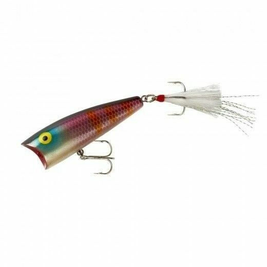 Rebel Pop-r Floating Popper 3" Fishing Lure P65G253 G Finish Purple ...