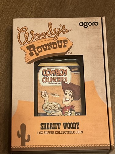 2024 Disney Pixar Woody's Roundup Sheriff Woody 1 oz Silver Coin By ...