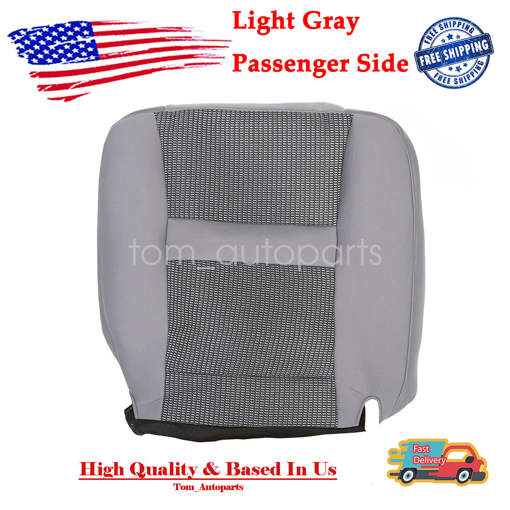 Passenger Side Bottom Cloth Seat Cover Gray For 06-10 Dodge Ram 2500 ...