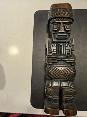 Peruvian Wood Carving Figure Statue (H: 14") | eBay
