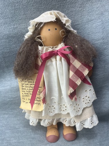 Vintage Lizzie High Wood Doll Made in USA 10in Dear Santa Christmas ...