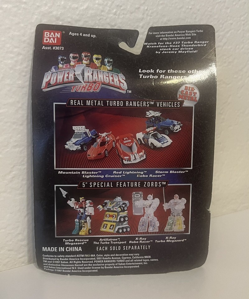 Vintage Bandai - Power Rangers Turbo Deluxe Lightning Cruiser 1997 Red ...