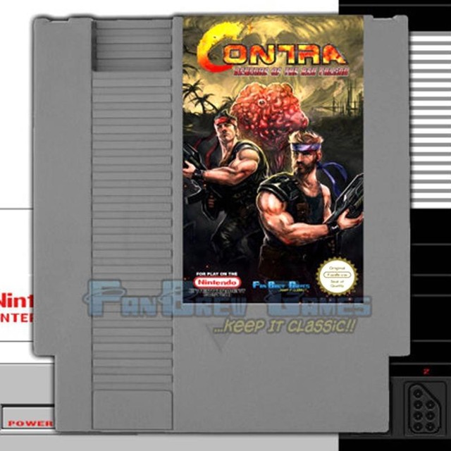 Contra Revenge of The Red Falcon 72 Pins Game Card for 8 Bit Game for ...