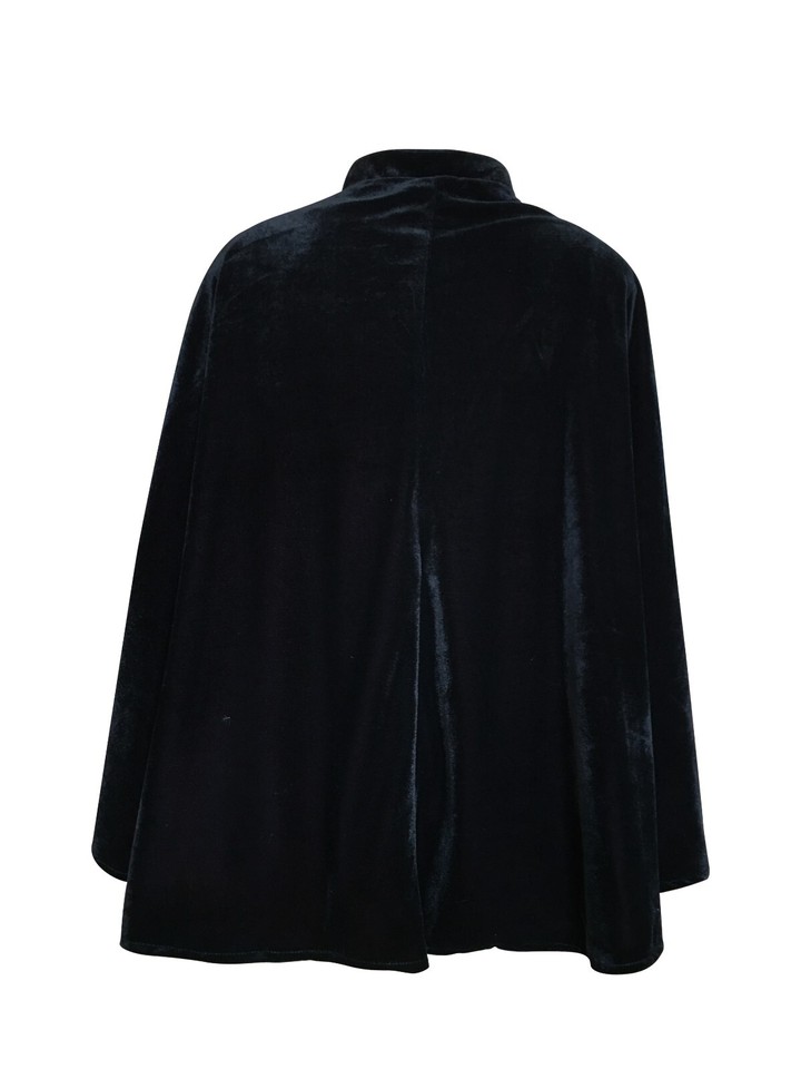 Capelet, Satin Lined Velvet Cape, Short Renaissance Cloak, Unisex ...