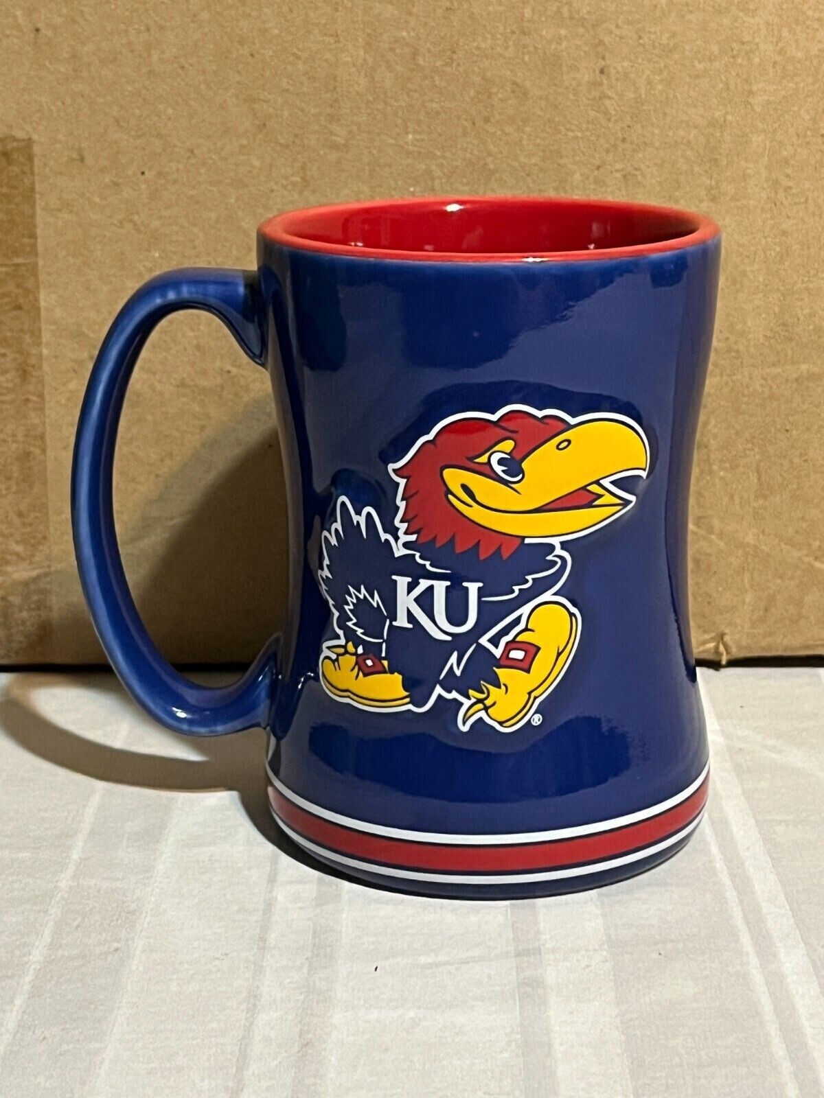 Kansas Jayhawks NCAA 14oz Coffee Mug Cup Logo Brands New | eBay
