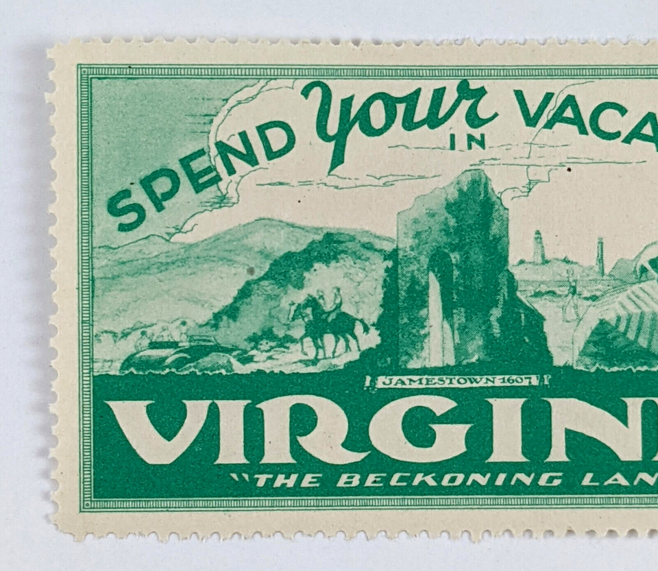 Poster Stamp Cinderella Spend Your Vacation In Virginia The Beckoning ...