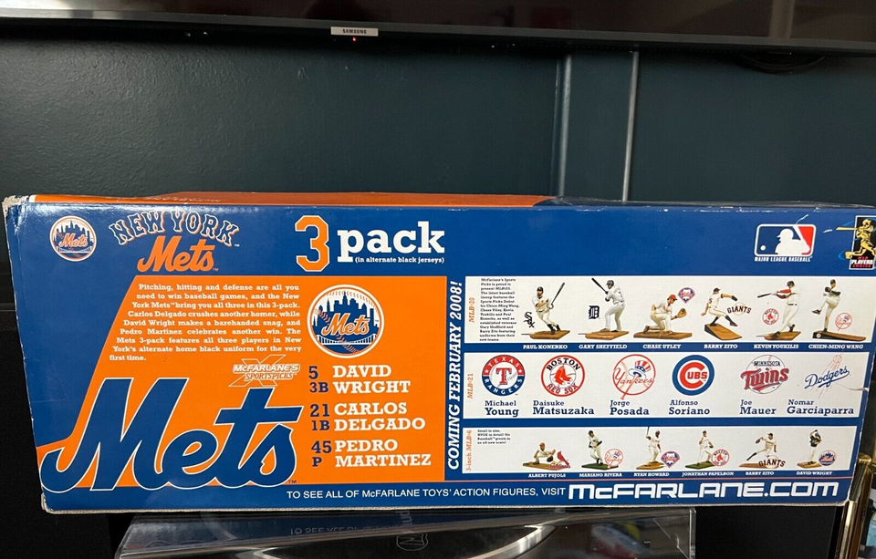 McFarlane Toys MLB New York Mets 3-Pack: Wright Martinez Delgado | eBay