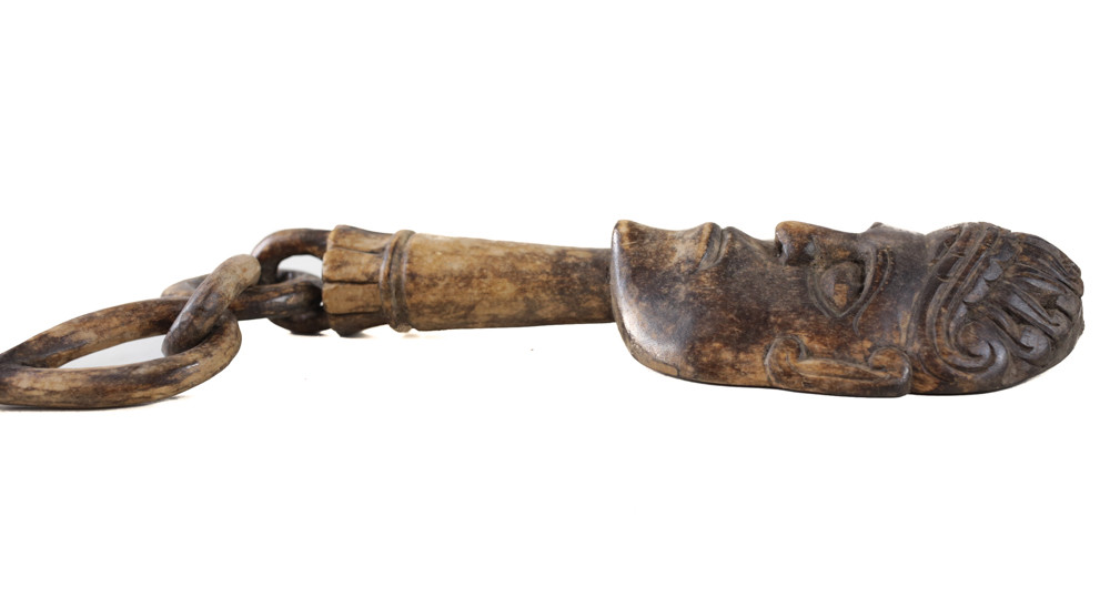 African Carved Wood Rattle or Staff possibly BAMILEKE Bamun Yoruba | eBay