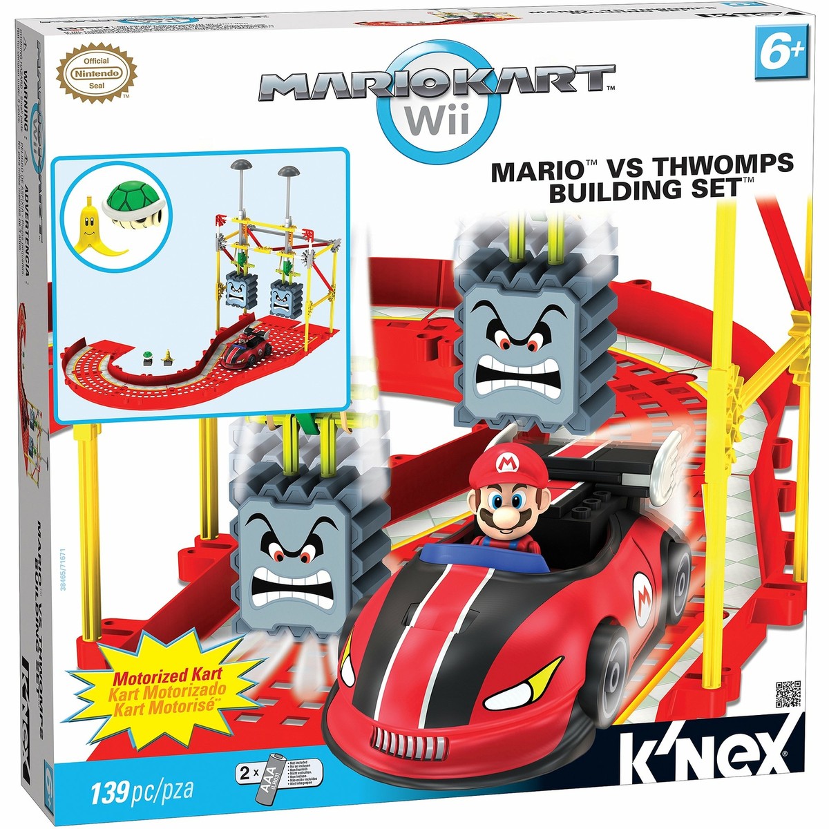 Knex Mario Cart K'NEX Mario Kart Toad Bike Building Set Walmart.com