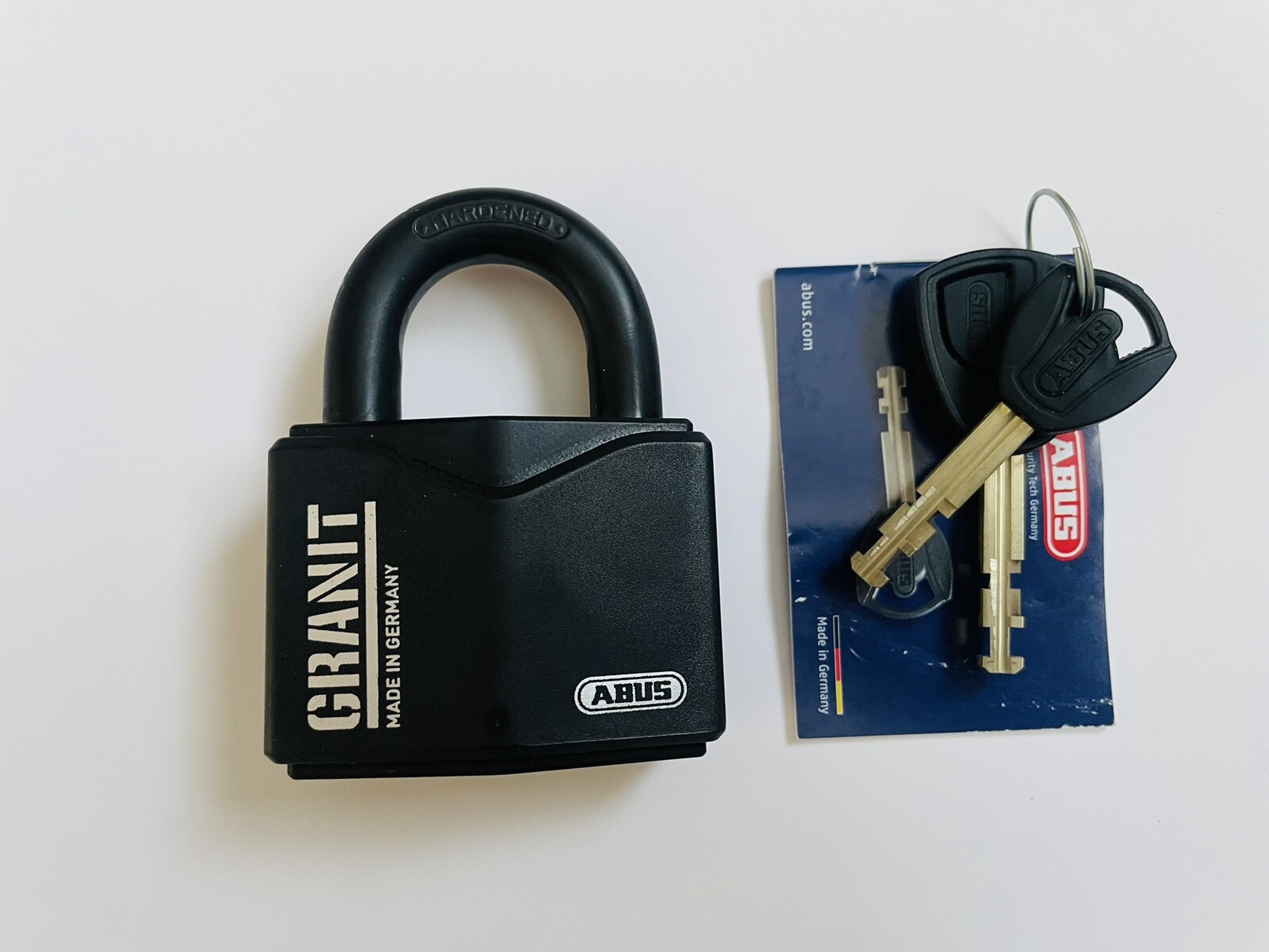ABUS GRANIT 37/55 Steel Padlock with 2 Keys - Black for sale online | eBay