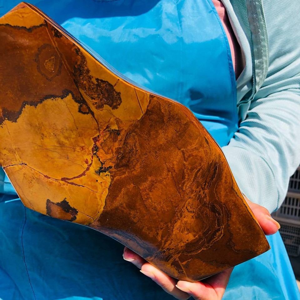 6.05LB Natural Crystal Sphere Rare Tiger's Eye Jasper Crystal Healing ...