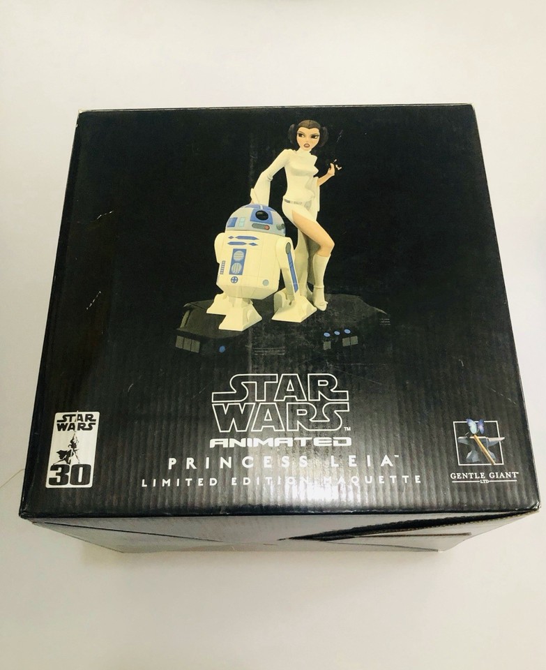 GENTLE GIANT Star Wars Animated Statue Leia & R2-D2 Excellent Condition ...