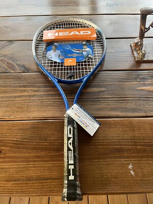 Head Conquest Nano Racket Titanium Ti Blue White Tennis Racquet 4 3/8 ...