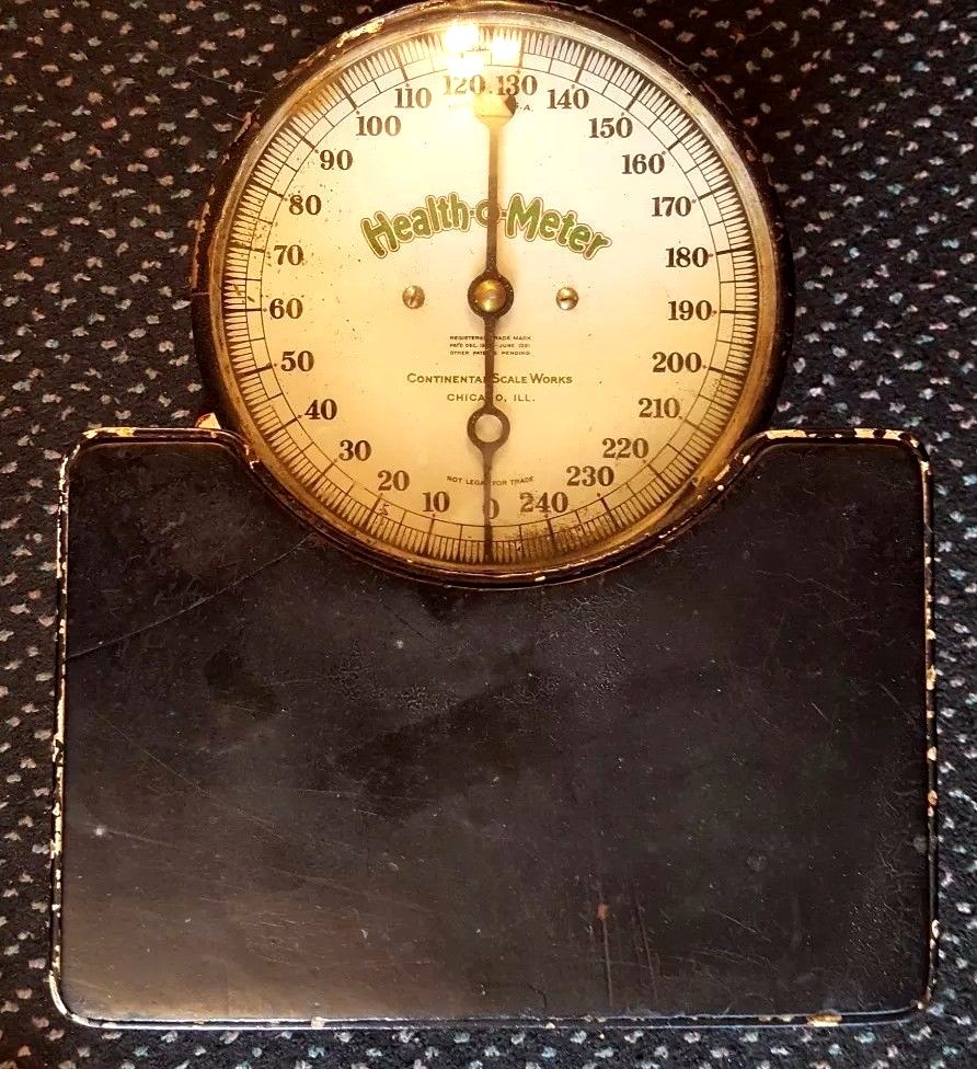 Health-O-Meter Antique Weigh SCALE Tool VINTAGE 1921 ACCURATE! WORKS ...