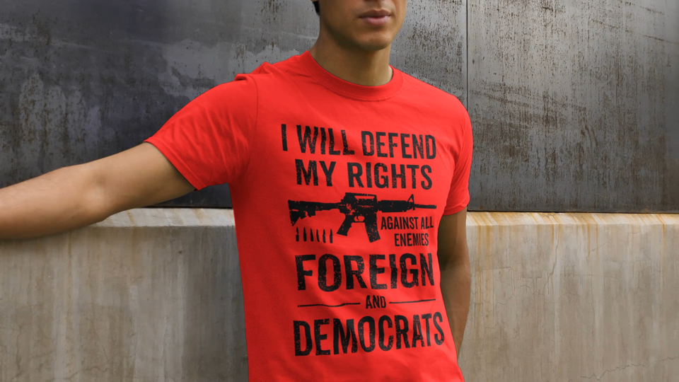 Mens Pro Gun 2nd Amendment USA Political T-Shirt Patriotic Shirts for ...