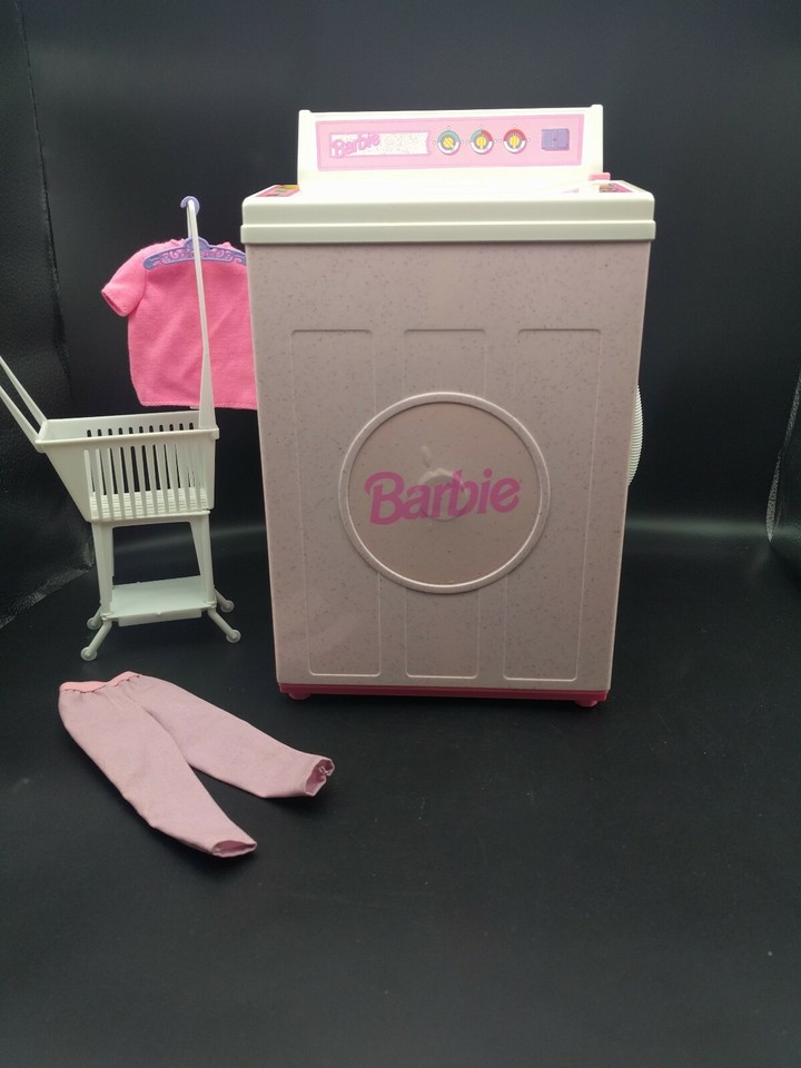 RARE Barbie Vintage 1992 Washer/Washing Machine Set - Works,New in ...