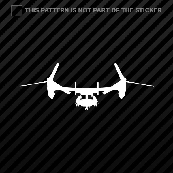 (2x) V-22 Osprey Sticker Self Adhesive Vinyl stol vtol tiltrotor v22 #2 ...