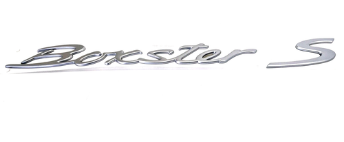 Porsche Boxster 986 987 Boxster S Silver Rear Boot Badge Script ...