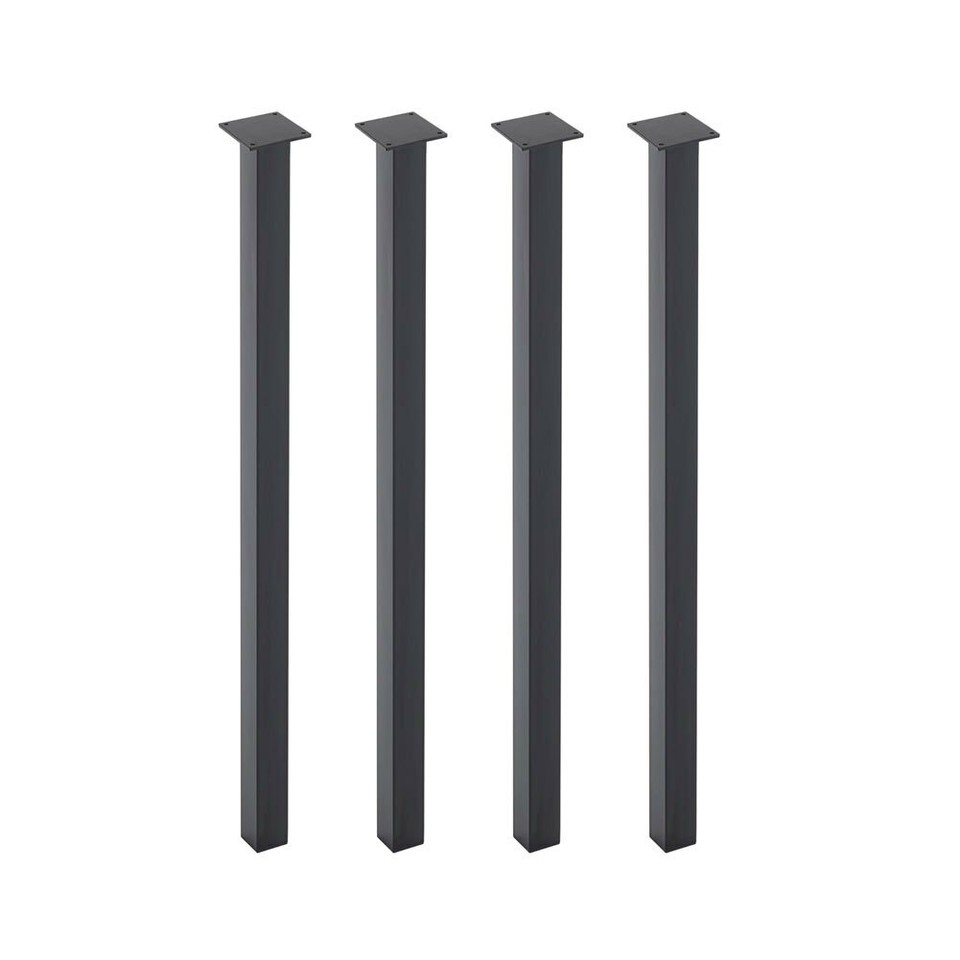4x Furniture Riser Breakfast Bar Legs Worktop Support Table Leg Metal ...