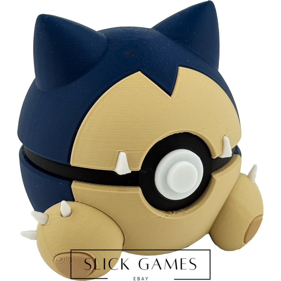 #0143 Snorlax Poke Ball | 3D Printed | Poke Ball Collection, Pokémon ...