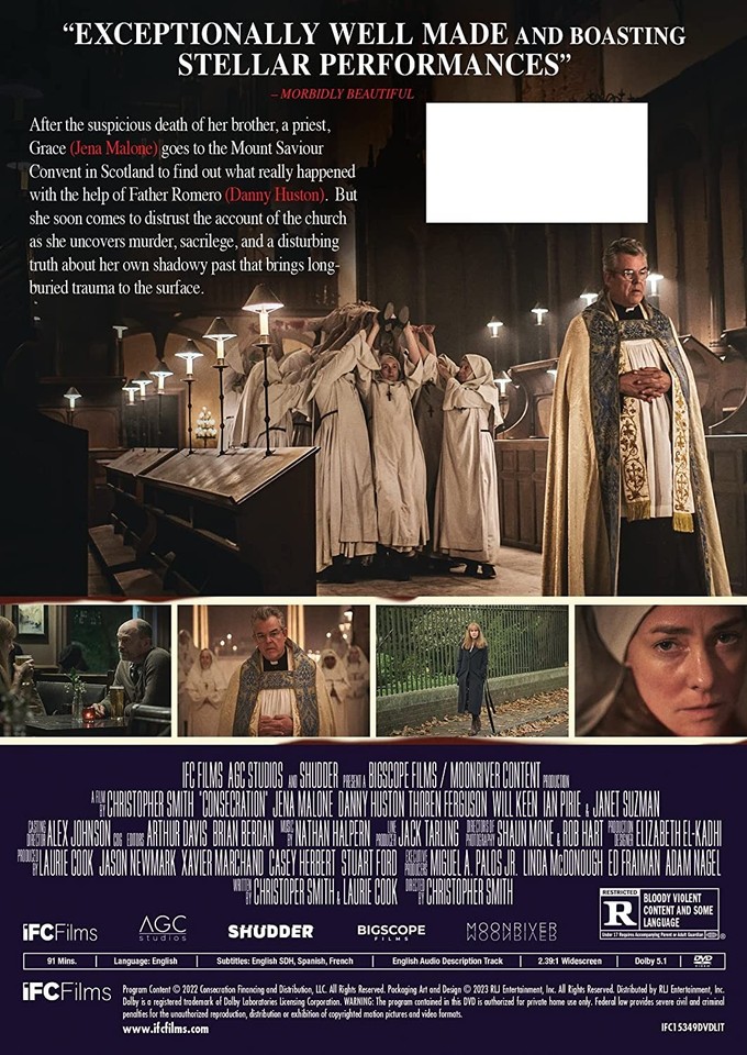 CONSECRATION (DVD) Jena Malone Ian Pirie Janet Suzman Danny Houston (US ...
