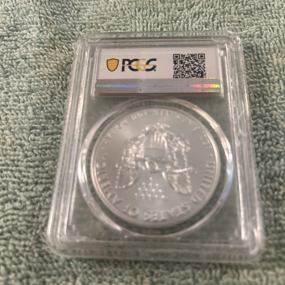 2020 W $1 AMERICAN SILVER EAGLE PCGS MS70 WEST POINT FIRST STRIKE LABEL ...