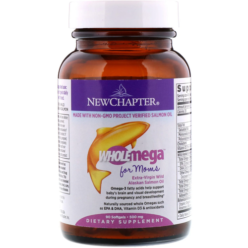 New Chapter, Wholemega™ Fish Oil for Moms, 935 mg, 90 Softgels | eBay