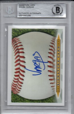 Miguel Vargas Los Angeles Dodgers Autographed Signed Signature Card ...