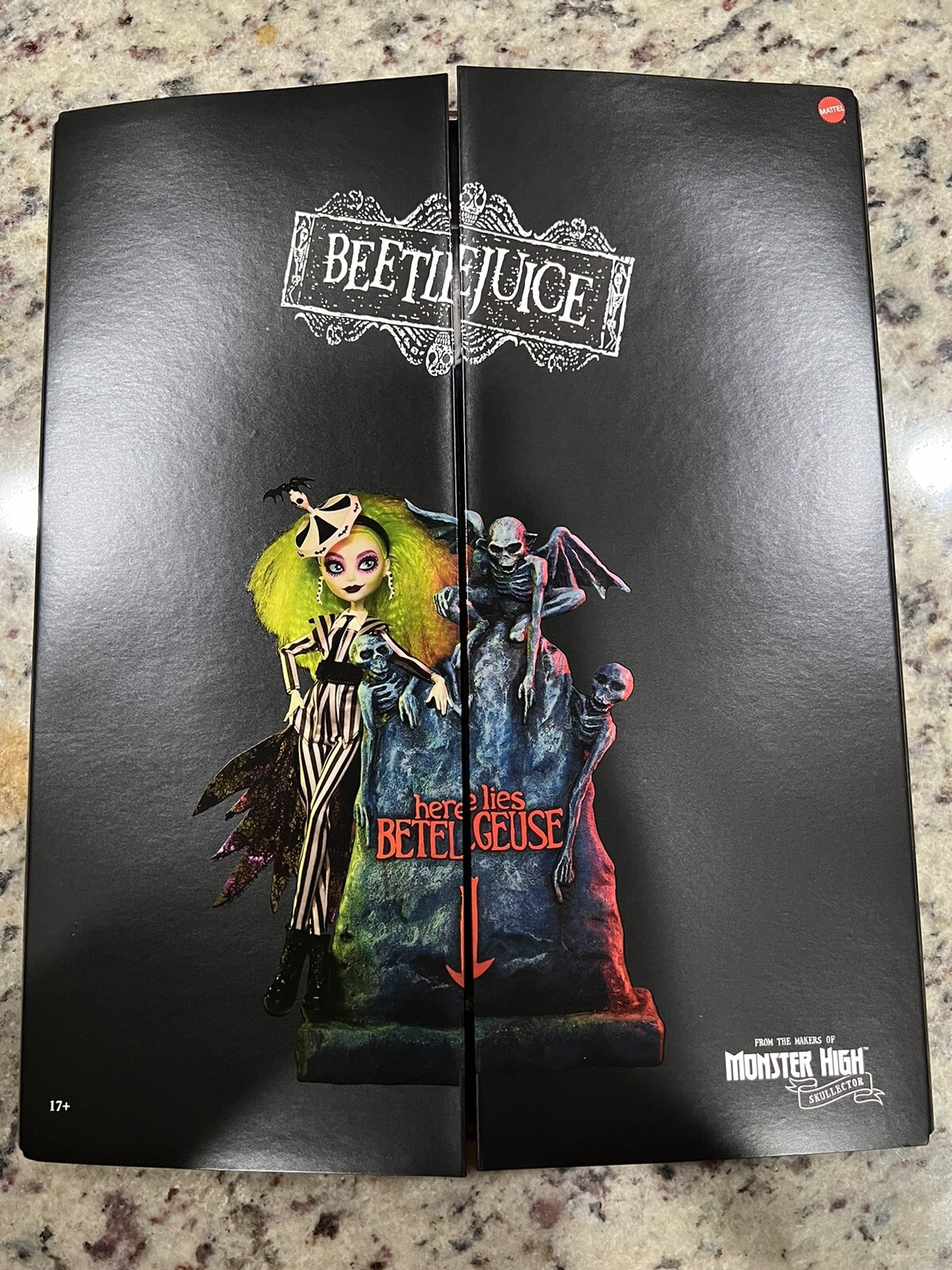 Monster High Mattel Creations Beetlejuice & Lydia Deetz Skullector Doll ...