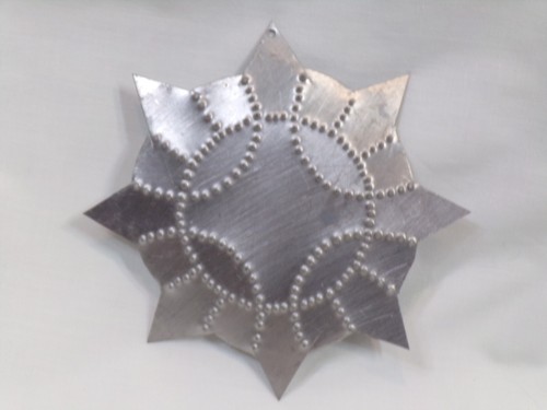 Rustic Primitive Punched Tin Ornament Snowflake 4.75" tall | eBay