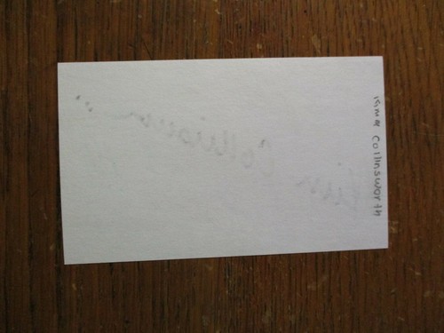 KIM COLLINSWORTH ("Baywatch"/Kimm Collinsworth) Signed 3" x 5" Index ...