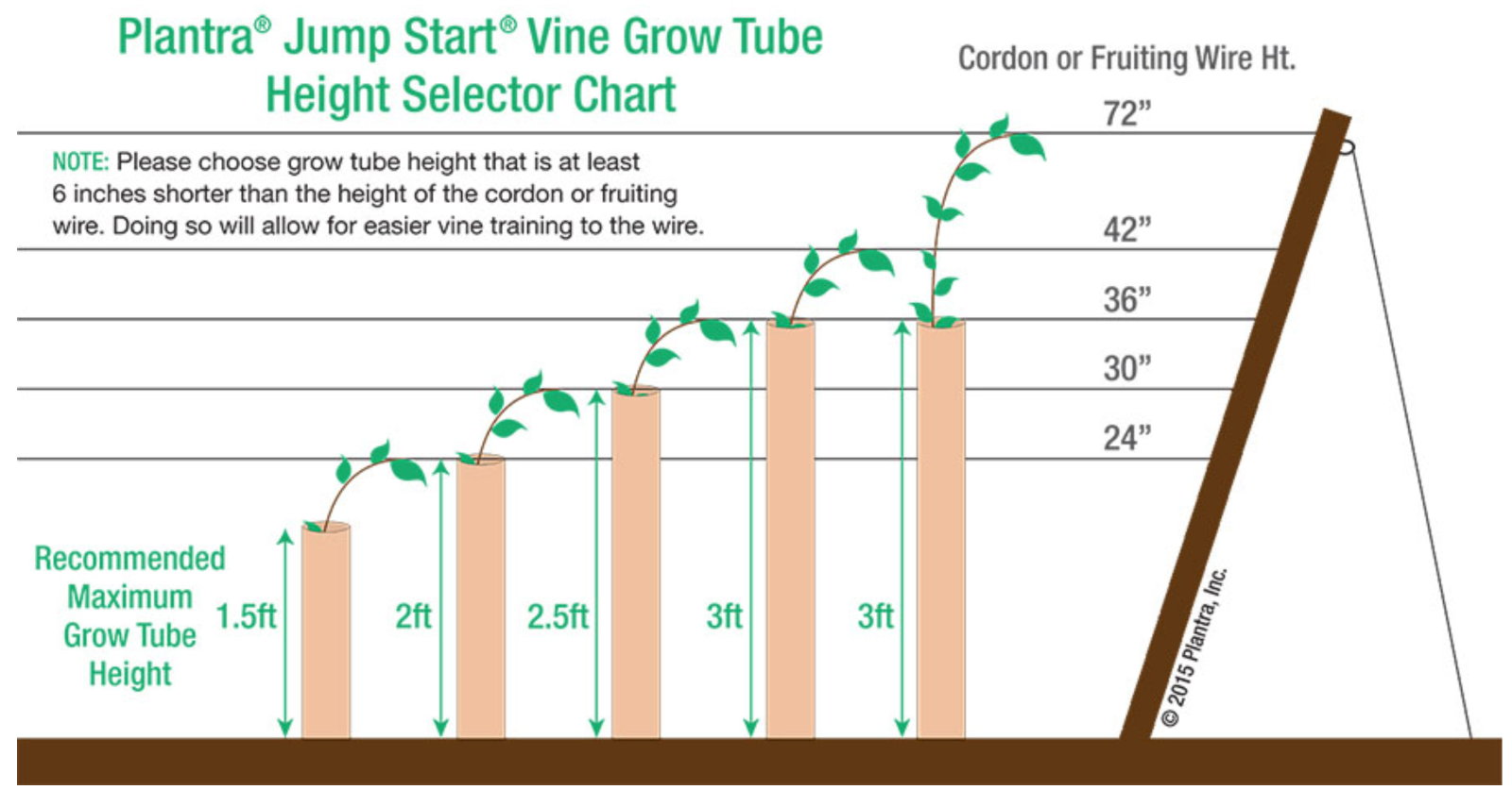 Grow Tubes For Vines Vineyards Orchard Plantra Jump Start | eBay