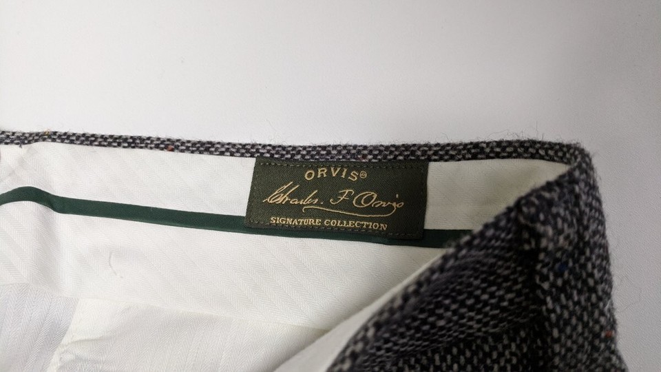 Orvis Signature Donegal Tweed Pants Charcoal 42x27/29 in | eBay