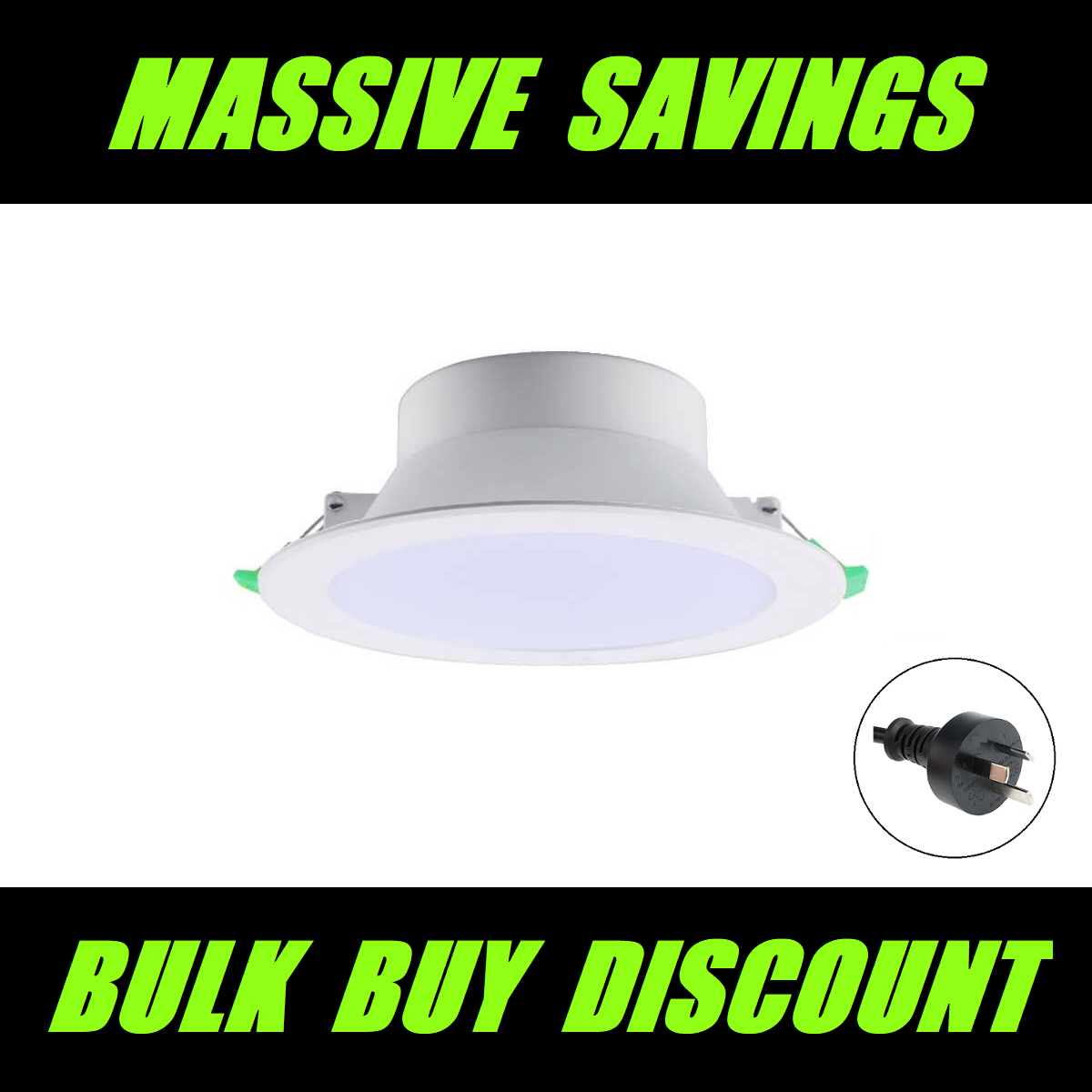 15W 20W 30W LARGE Ceiling LED Downlights Dimmable Flush Tri Colour CCT ...