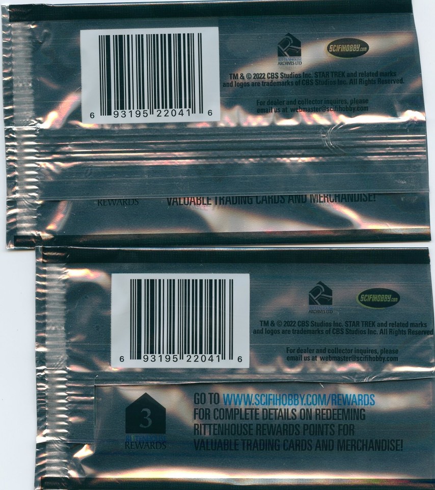 Rittenhouse Reward 167 wrappers Star Trek TNG A&I 501 Pts redeem for ...