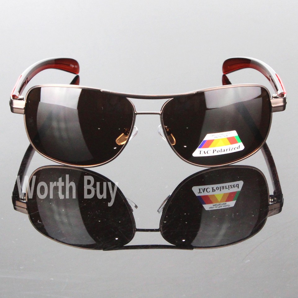 New Polarized Lens Pilot Mens Sunglasses Outdoor Sports Fashion Eyewear ...