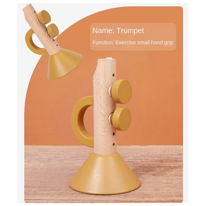 Neutral Color Percussion Set Natural Wooden Percussion Instruments ...