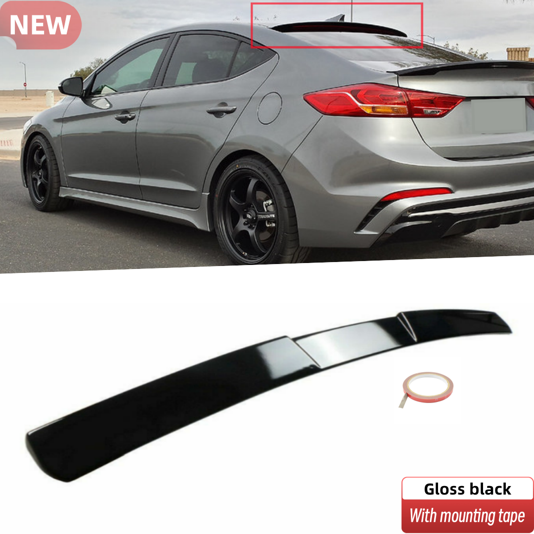 FOR 2017-2020 HYUNDAI ELANTRA V-STYLE GLOSS BLACK REAR WINDOW ROOF ...