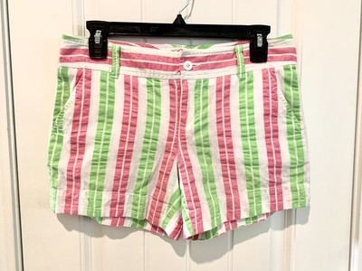 Lilly Pulitzer Vtg White Label Pink/Green Striped Hotty Pink Callahan ...