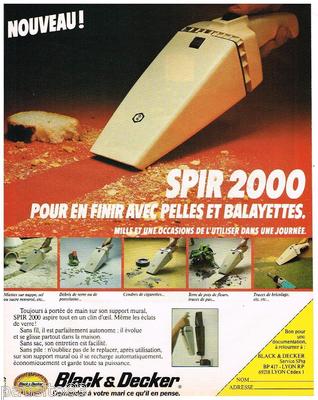 PUBLICITE ADVERTISING 095 1980 BLACK & DECKER outillage aspirateur SPIR 2000 | eBay