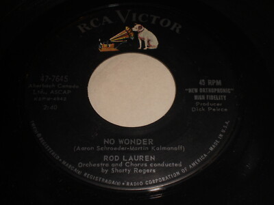 Rod Lauren - No Wonder / If I Had A Girl 45 - RCA Victor | eBay