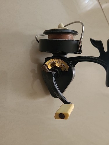 Vintage Fishing Reel KP Morritts Intrepid De-luxe Spinning Reel Boxed ...