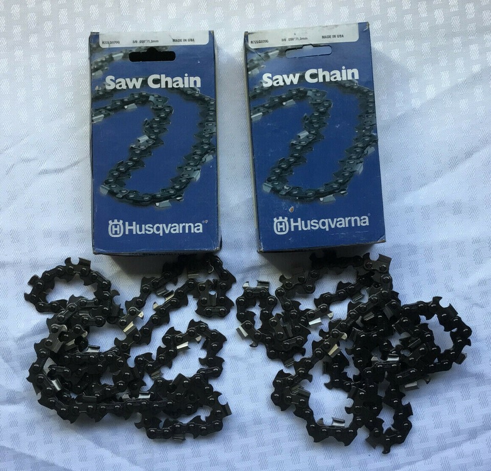 2 - Husqvarna OEM Saw Chains For 18" Chainsaw Bar 576936562 3/8" .050 ...
