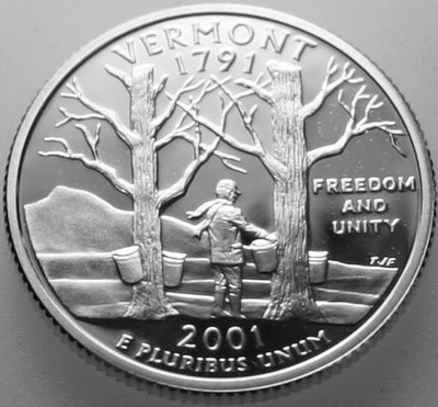 2001-S State Quarter Silver Proof Vermont VT Nice No Problem Coin | eBay